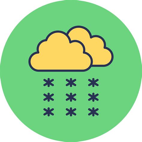 Snowfall Vector Icon 22062955 Vector Art At Vecteezy