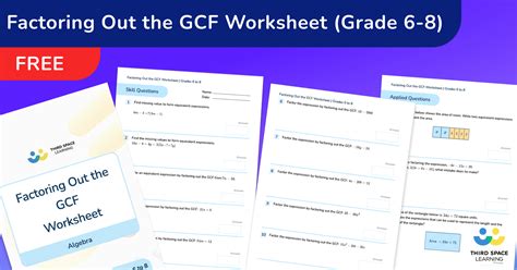 Factor 1 Gcf Wkst Pdf Factoring 1 Factoring Out The Gcf Id 1 Worksheets Library