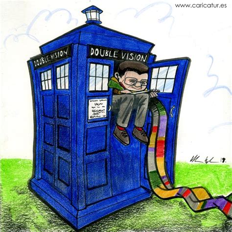 Tardis Cartoon Lost In A Wormhole Unpacking Into An Anti Tardis