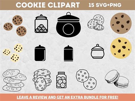 Cookie Svg Bundle Svg Files For Cricut Cookie Svg Cookie Jar Svg