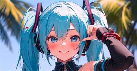 初音ミク おはよう！私も一緒に行くよ💕48 ぴくみくのイラスト Pixiv