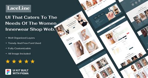 Womens Undergarments UI Kit Girls Clothing Store Figma Template