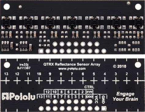 QTRX MD 07RC Reflectance Sensor Array 7 Channel 8mm Pitch RC Output Low Current Buy In