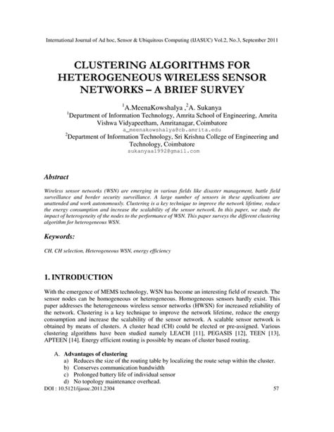 Clustering Algorithms For Heterogeneous Wireless Sensor Networks A