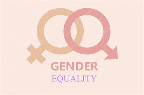 Premium Vector Gender Equality Flat Concept Vector Illustration