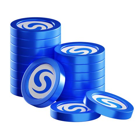 Free Syscoin SYS Coin Stacks Cryptocurrency 3D Render Illustration