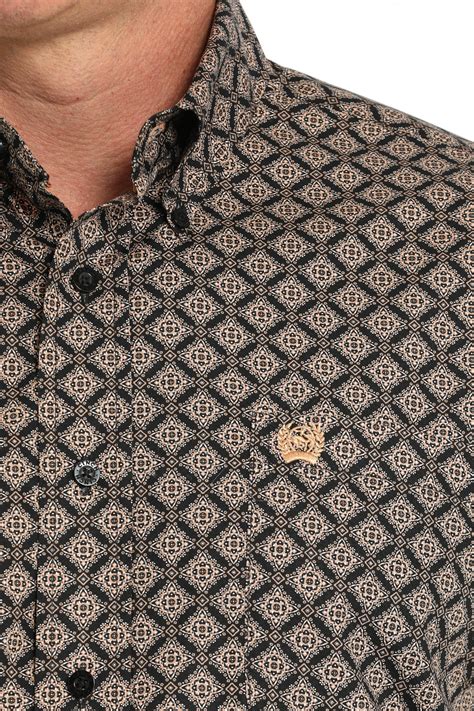 Cinch Black Geo Print Long Sleeve Shirt Corral Western Wear