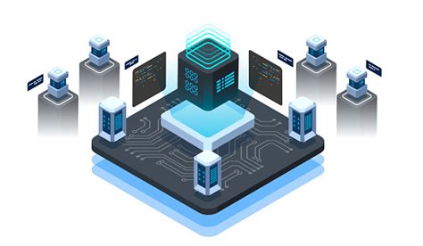 빅 데이터 센터 정보 처리 데이터베이스의 계산 인터넷 트래픽 라우팅 소프트웨어 개발 및 프로그래밍 아이소메트릭 벡터 기술 네트워크 서버에 대한 스톡 벡터 아트 및 기타