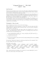 Lab Sets Pdf Computer Science CSci Lab Sets Lab Overview This Lab Uses Sets To
