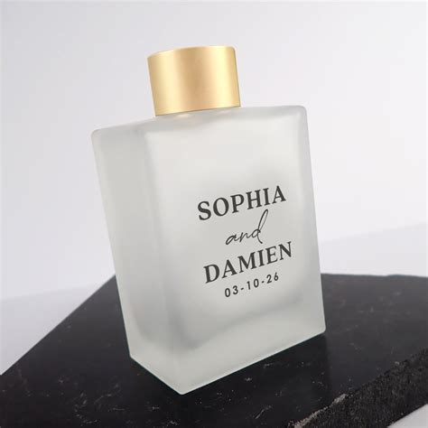 Personalised Wedding Favour 100ml Glass Bottle Free Delivery
