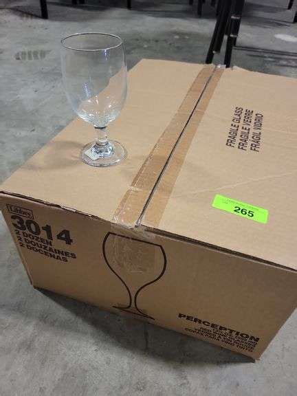 Case Of 24 Libbey Perception 13 12oz Red Wine Glasses Lawler Auction