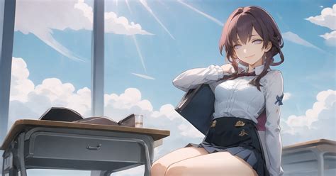女の子 Kafka Starrail ブルーのイラスト Pixiv