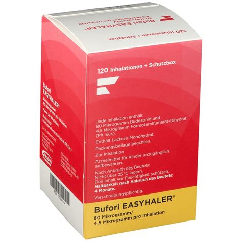 Bufori Easyhaler 80 4 5 µg Dosis 120 Ed 1 St Mit Dem E Rezept Kaufen
