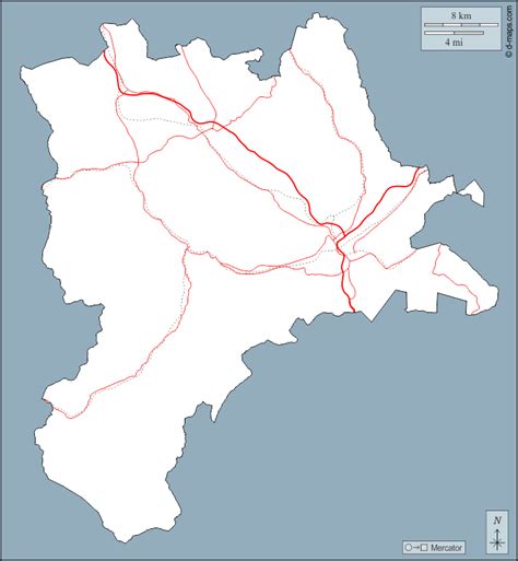 卢塞恩 D 免费地图 免费的空白地图 免费的轮廓地图 免费基地地图 大纲 道路