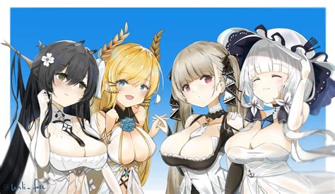 Formidable Illustrious Indomitable And Victorious Azur Lane Drawn