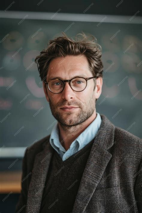 Premium Photo Male Teacher At School Generative Ai