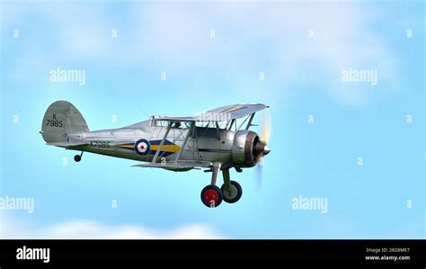 Gloster Gladiator Flying Stock Photo Alamy