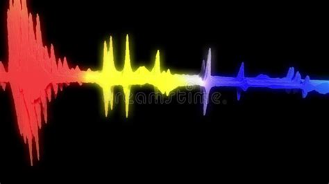Abstract Sound Waveforms Of Light Stock Image Image Of Display Horizontal 257167397