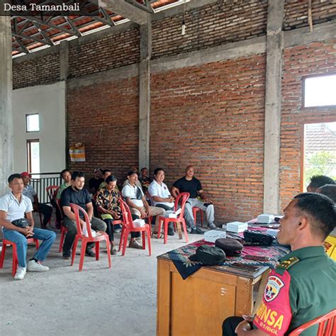 Pembinaan Sat Linmas Desa Tamanbali Desa Tamanbali