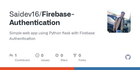 Github Saidev16firebase Authentication Simple Web App Using Python