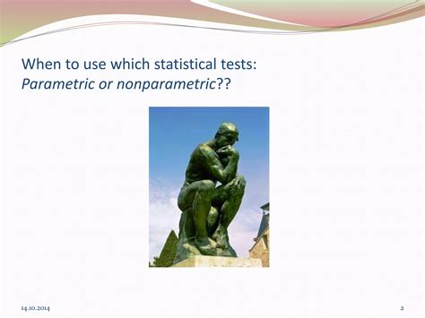 parametric vs nonparametric tests when to use which ppt