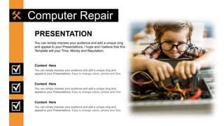 Computer Repair Template Pptx