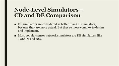 Node Level Simulators PPTX Internet Of Things Internet