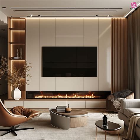 Top 10 Elegant Fireplace Tv Design Ideas Living Room Designs Tv Wall