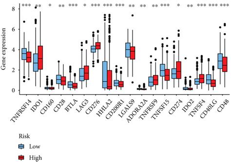 Analysis Of Immunity A The Relationships Between Infiltration Of
