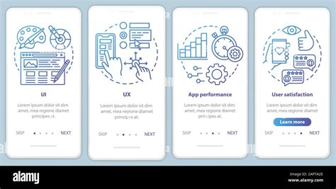 Software Development Onboarding Mobile App Page Screen Vector Template