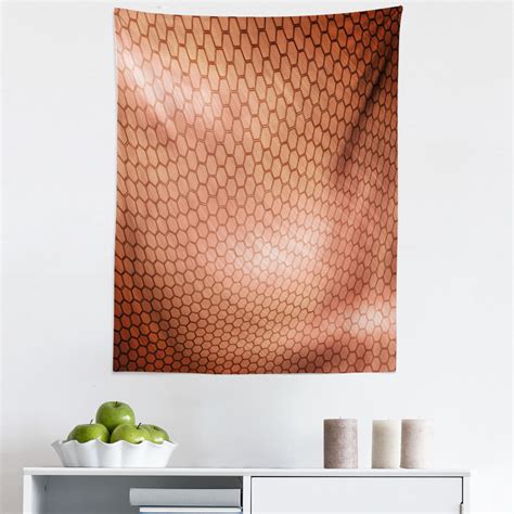 Abstract Tapestry Hexagonal Comb Mesh Pattern With Abstract Wave Motion Effect Geometric Image