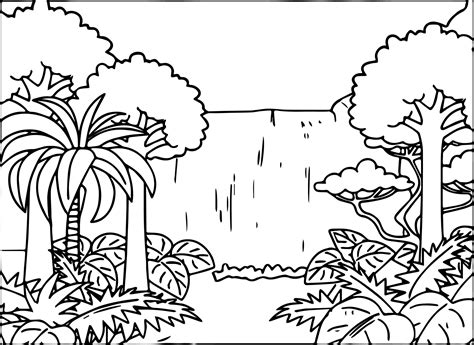 Free Printable Rainforest Coloring Pages Pdf Coloringfolder