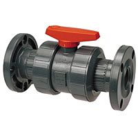 F TB E Ball Valve Flanged Tru Bloc True Union PVC Schedule EPDM On NIBCO