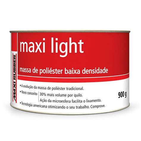 Massa de Poliéster Baixa Densidade Maxi Light 900g MAXI RUBBER 1MG025