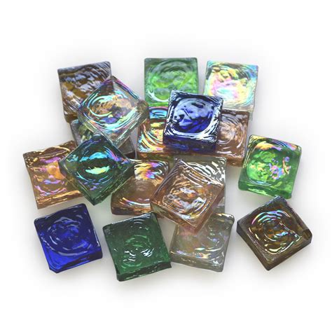 Colorful Thick Translucent Square Glass Tiles Great Pricing At Bennys