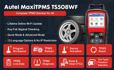Amazon.com: Autel MaxiTPMS TS508WF TPMS Relearn Tool, 2024 Upgraded of ...
