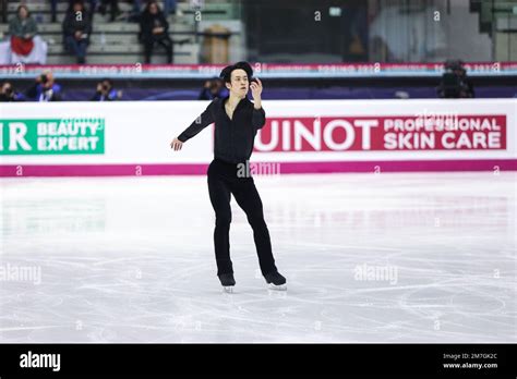 Sota Yamamoto Jpn Performs During The Men Short Program Of The Isu