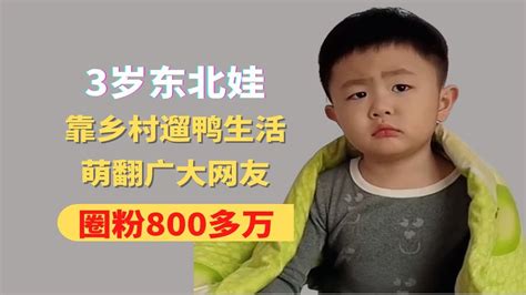 3岁东北娃，靠乡村遛鸭生活，萌翻广大网友，圈粉八百多万 Youtube