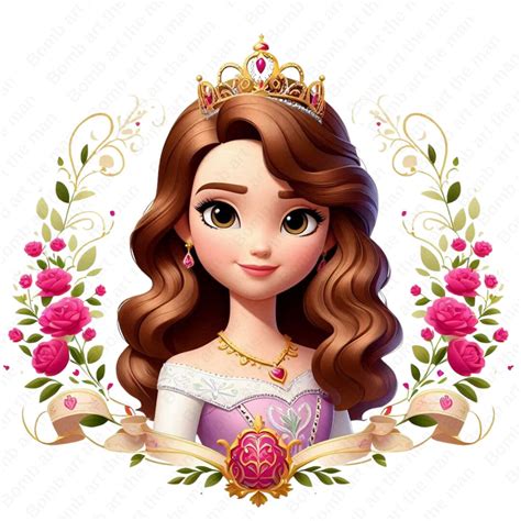 Princesa Sofía Clipart Sofía La Primera Png Lindo Diseño De Princesa Descarga Instantánea