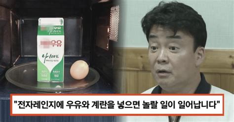 이런 생각을 했다는 게 놀랍습니다 우유와 계란을 전자레인지에 넣으면 벌어지는 놀라운 현상