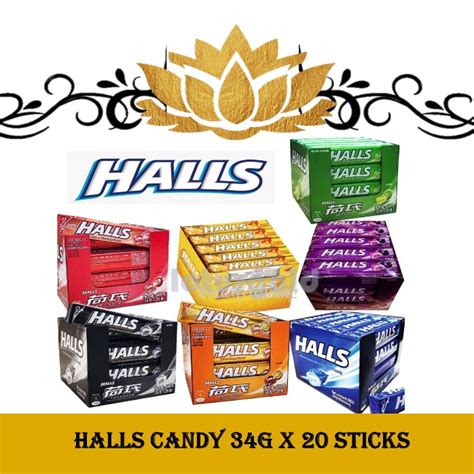 Halls Candy 34g X 20 Sticks Shopee Malaysia