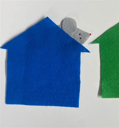 Little Mouse Felt Board Felt Story Game Preschool Colors Etsy