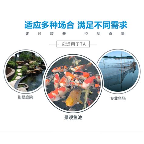 池塘自动喂食器大容量定时喂鱼器锦鲤鱼池户外防水网箱wifi投料机虎窝淘