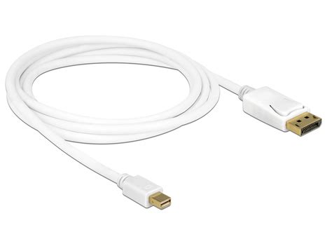 Cablu Mini Displayport La Displayport T T Alb 2m Delock 83482