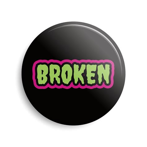 Broken Pin Back Button Monsterologist