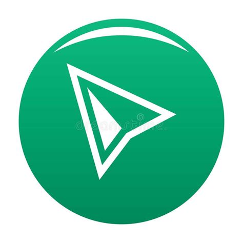 Cursor Modern Icon Vector Green Stock Vector Illustration Of Icon Choice 132815517