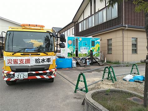 被災地での給水活動 小林建設株式会社 工事情報
