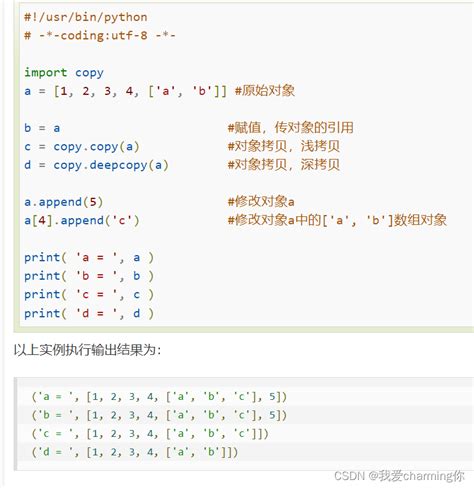 一文带你解决python中深拷贝、浅拷贝、nums[ ] python nums[ ] csdn博客