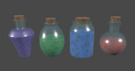 Bottle Potion Pack 3d 소품 Unity Asset Store