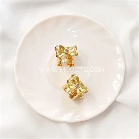 انگشتر پاپیون طرح طلا با بهترین قیمت خرید آنلاین